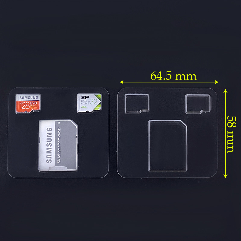 MPK3059 micro sd memory card esd plastic box packaging plastik kutu ...
