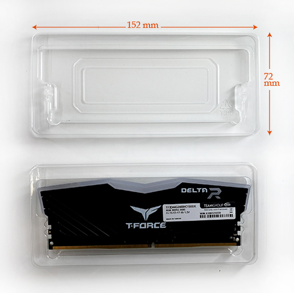 3023-001 ddr ddr4 memory ram module plastic box clamshell packaging