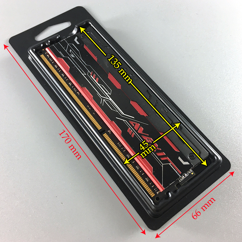 3027 ddr ddr4 memory ram module plastic box clamshell packaging