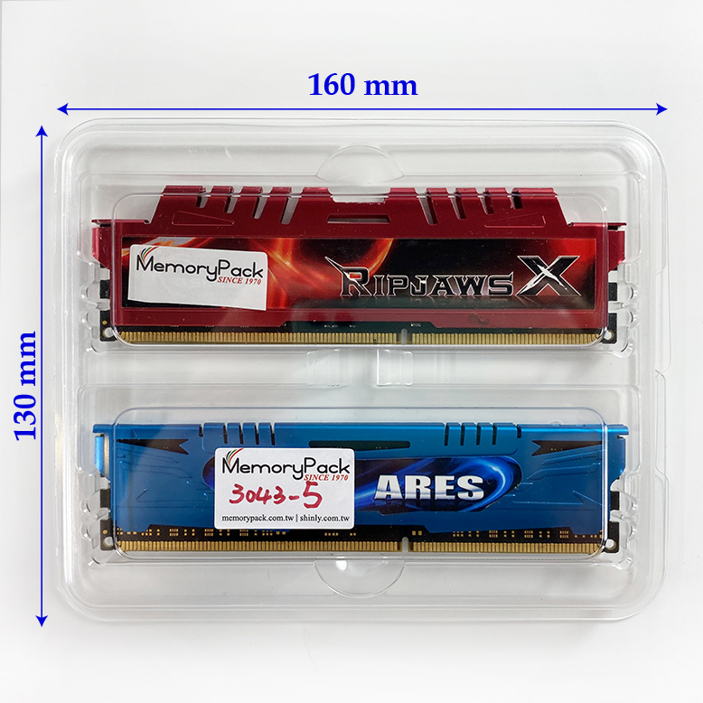 dual channel dram memory module long dimm ddr3 ddr2 ddr1 esd package ...
