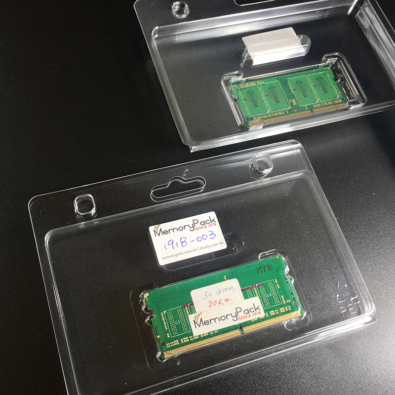 1918-003 sodimm ddr ddr4 memory ram module plastic box clamshell packaging
