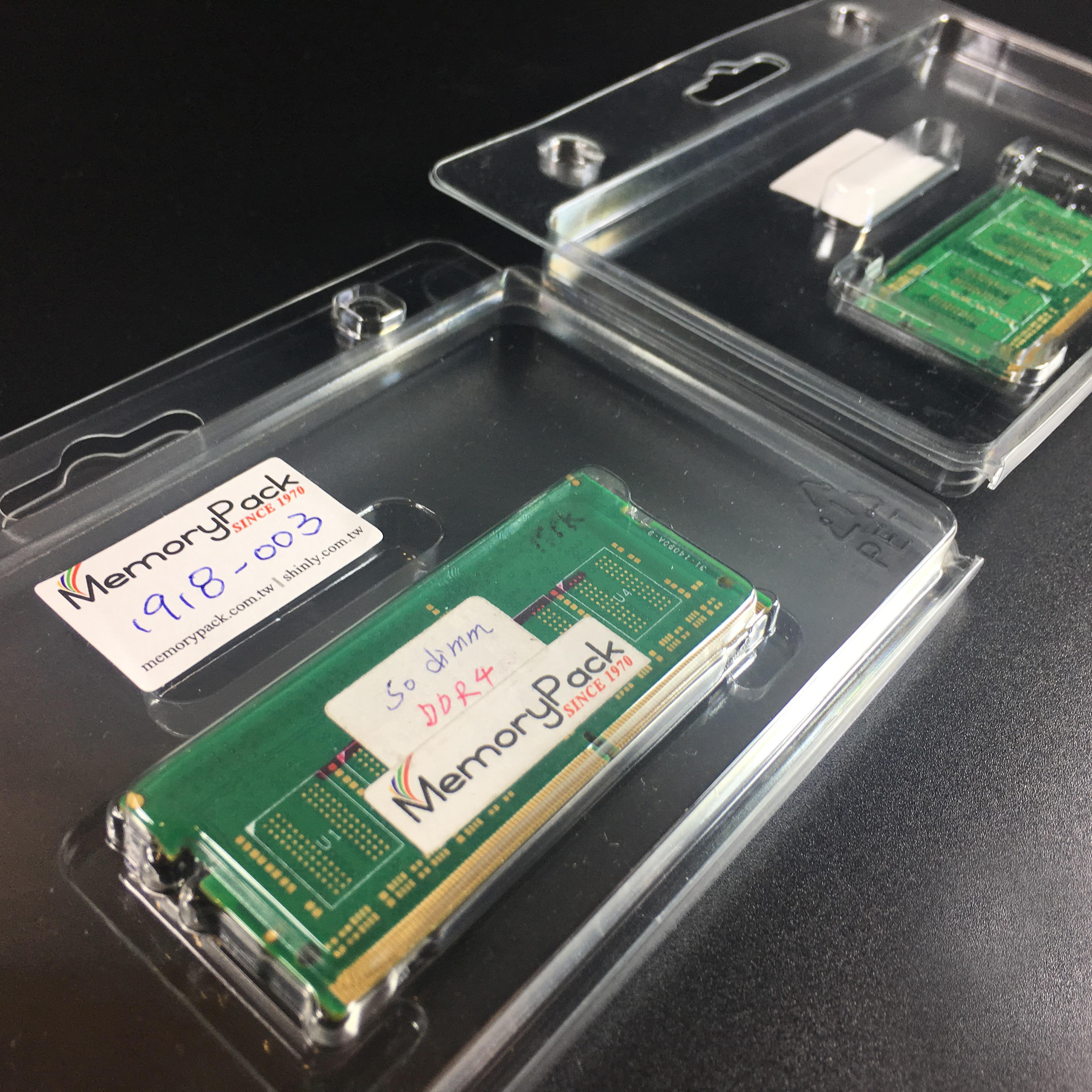 1918-003 sodimm ddr ddr4 memory ram module plastic box clamshell packaging