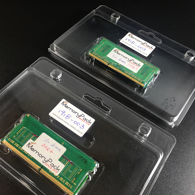 1918-003 sodimm ddr ddr4 memory ram module plastic box clamshell packaging