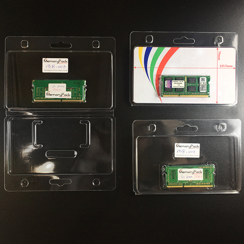 1918-003 sodimm ddr ddr4 memory ram module plastic box clamshell packaging