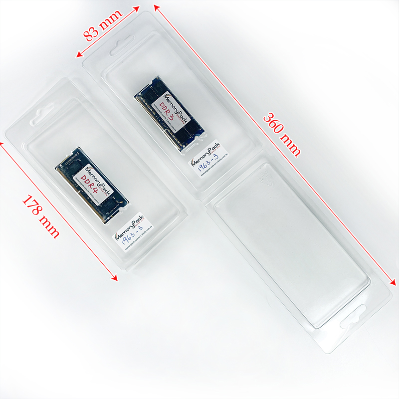 MPK1963-3 memorypack ddr packaging memory ram module plastic box clamshell