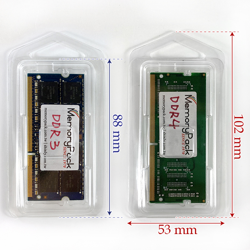 so dimm memory ram module ddr packaging plastic box esd clamshell eco ...