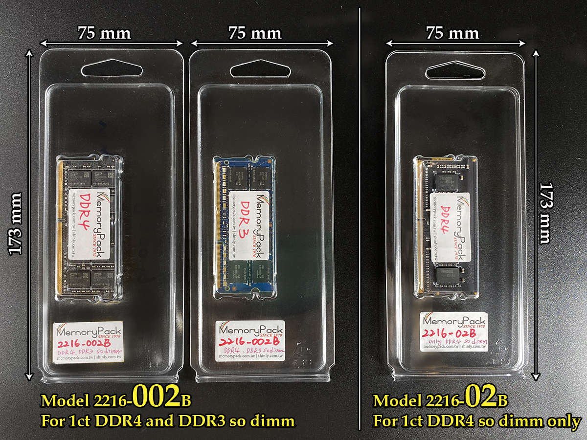 MPK2216-02B memorypack ddr packaging memory ram module plastic box ...