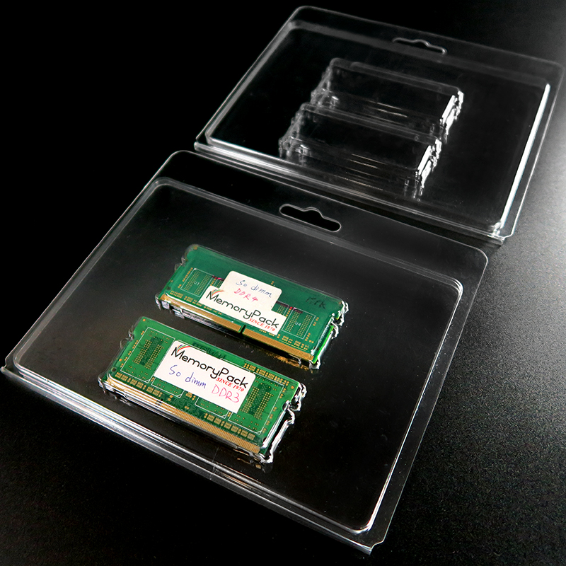 2098-012 sodimm ddr ddr4 memory ram module plastic box clamshell packaging