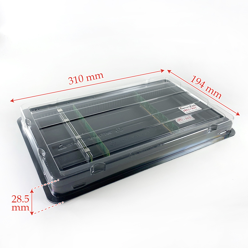 1971 vlp dimm dram memory module ddr esd package blister clamshell tray