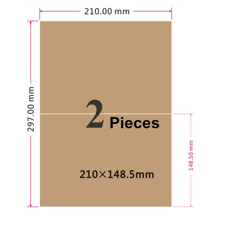 A4 carton shipping address kraft printing labels stickers memorypack mpk